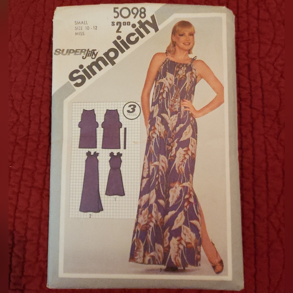 Vintage 1981 Simplicity Sewing Pattern 5098 Size Smal… - Gem